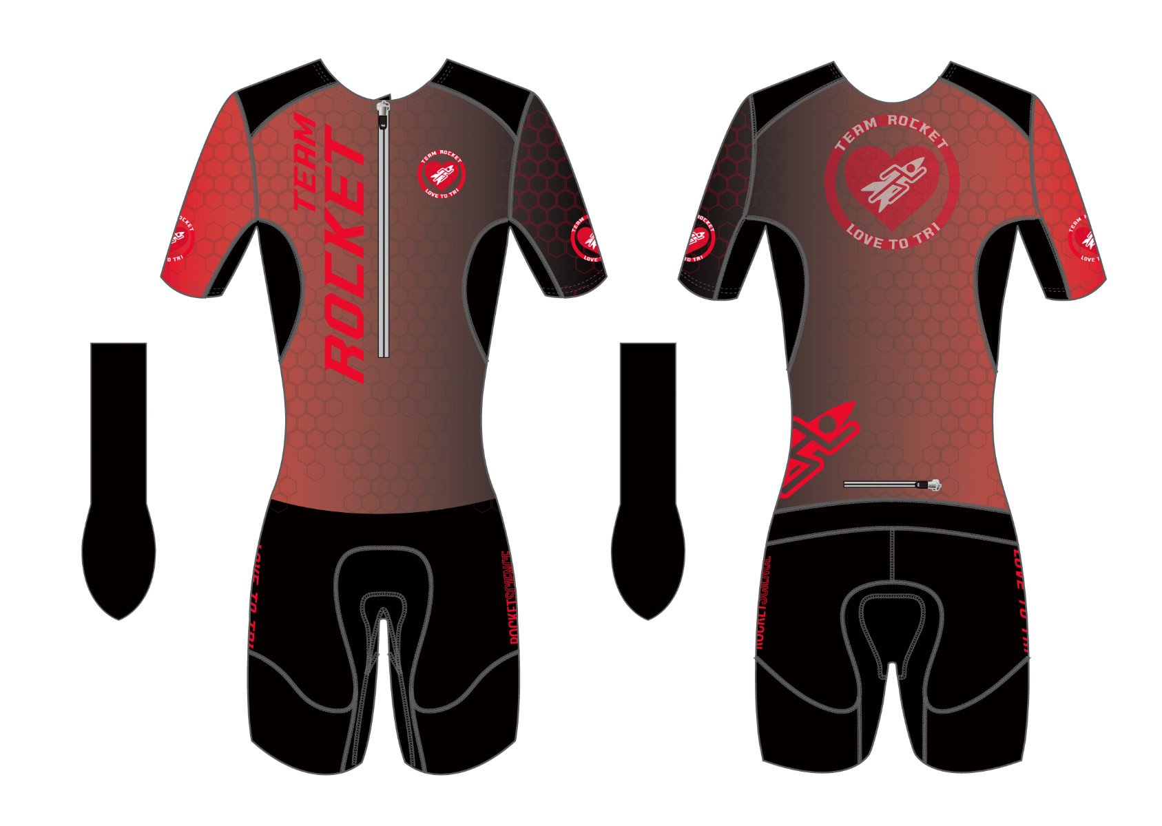 Rocket Model G Graphene temperature control tri suit mid-sleeve Female ...